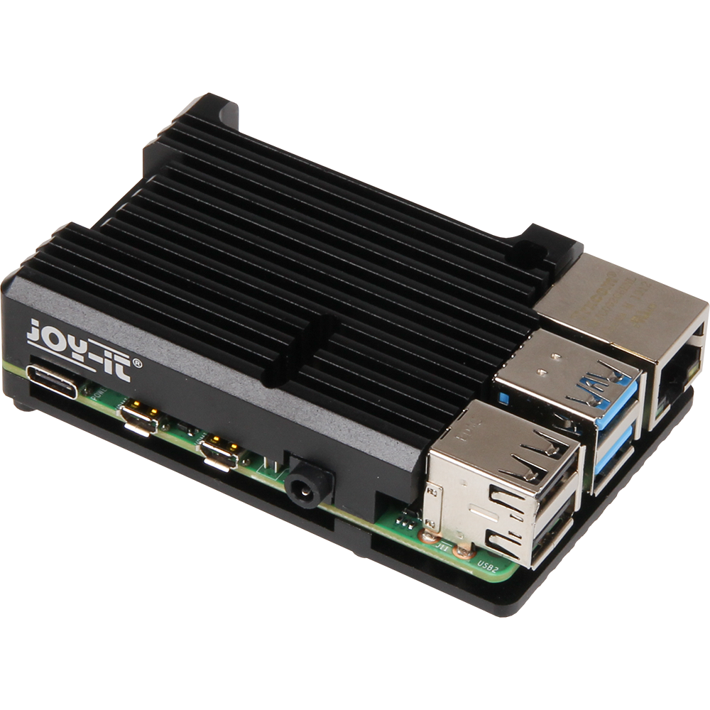 Buy Aluminium Heatsink Case for Raspberry Pi 4 - Slim - Joy-IT (RB ...