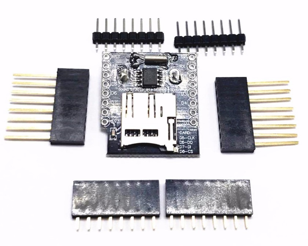 Buy WIFI D1 mini - Data logger shield for D1 mini with RTC and MicroSD ...