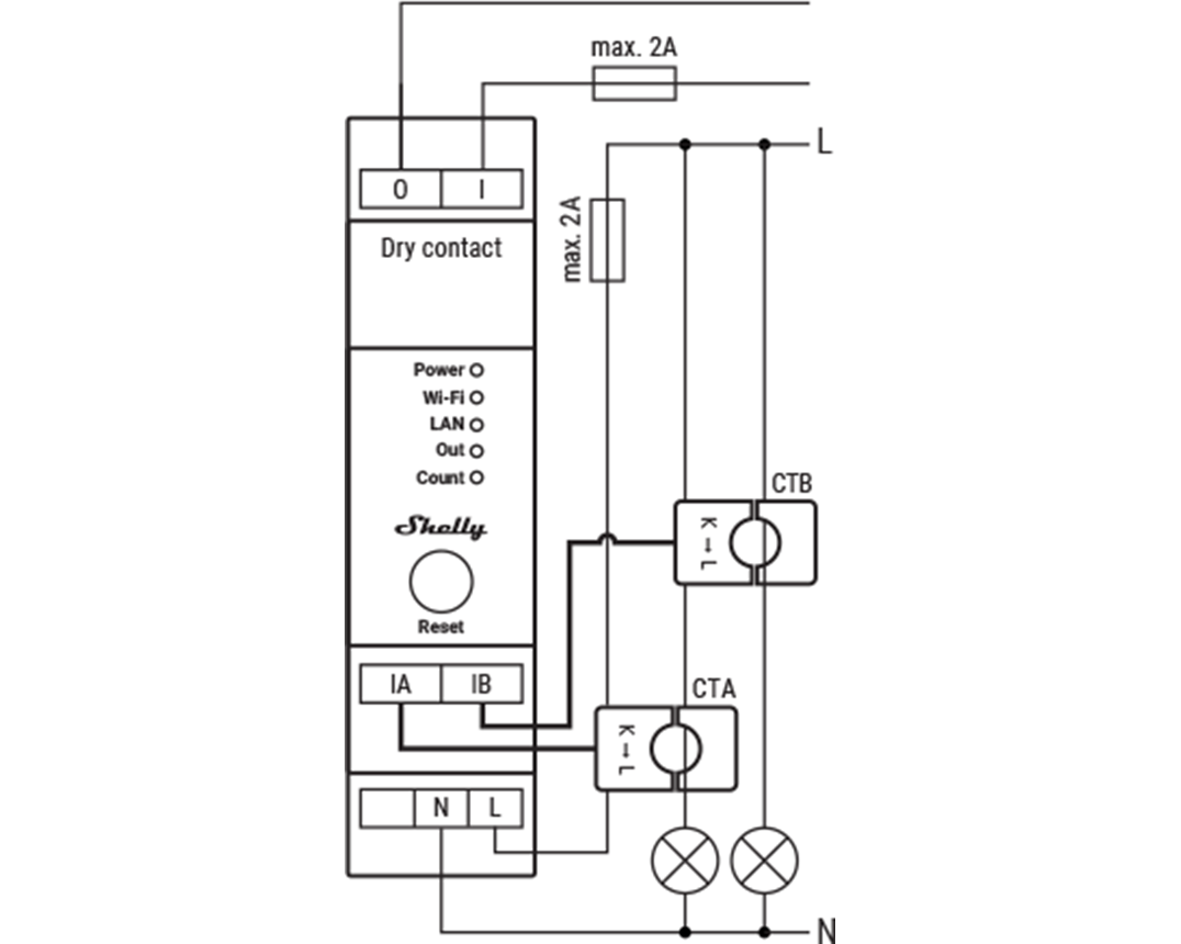 Buy Shelly Pro EM-50A X2 (Pro_EM_50A) for 846.9 € at en.m.nu