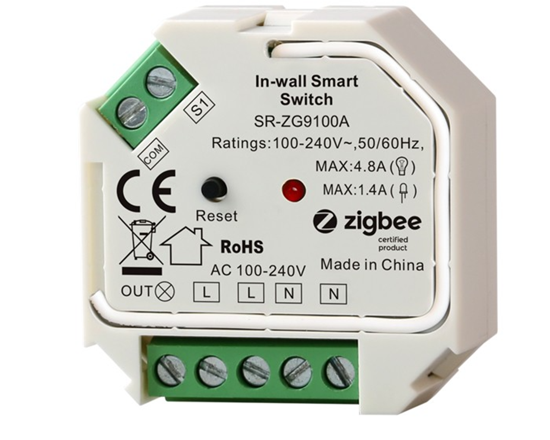 Köp Inbyggnadsrelä - Micro Switch ZigBee (SR-ZG9100A-S) för 279 :- hos m.nu