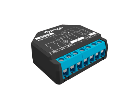 Buy Shelly Plus 2PM - Two-channel built-in relay with energy metering ...