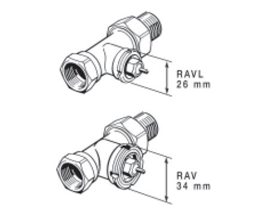 Köp Adapters for mounting Danfoss Living Eco and Living Connect on RAV ...
