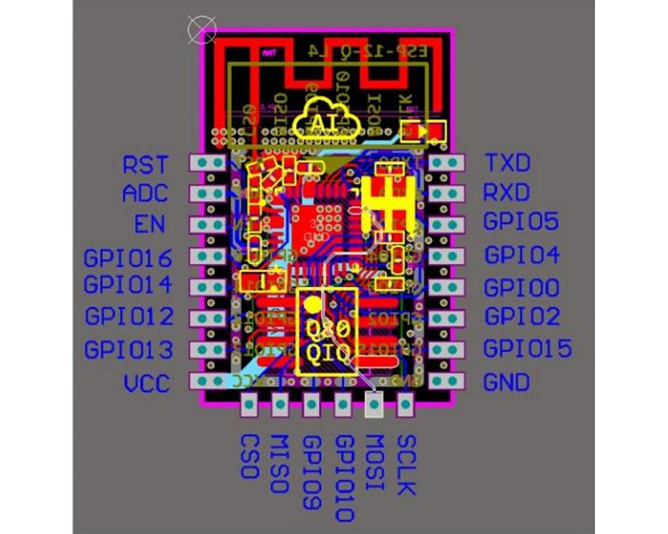 Buy ESP-12F - ESP8266 WiFi Development Board (ESP12F) for 3.9 € at en.m.nu