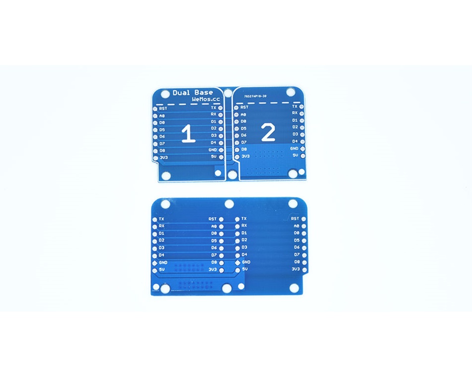 Buy Dual Base for WeMos D1 Mini V2.0.0 (WeMos_dualbase) for 3.9 € at en ...