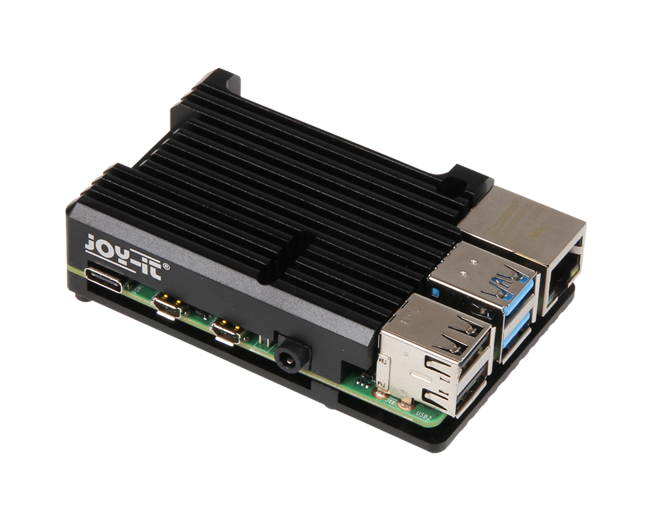 Buy Aluminium Heatsink Case for Raspberry Pi 4 - Slim - Joy-IT (RB ...
