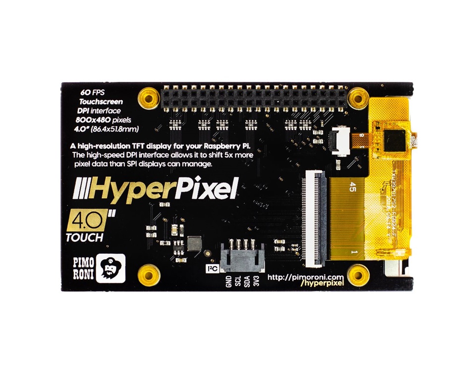 Köp HyperPixel 4.0 - Hi-Res Display for Raspberry Pi - With touch (PIM369) för 799 :- hos m.nu