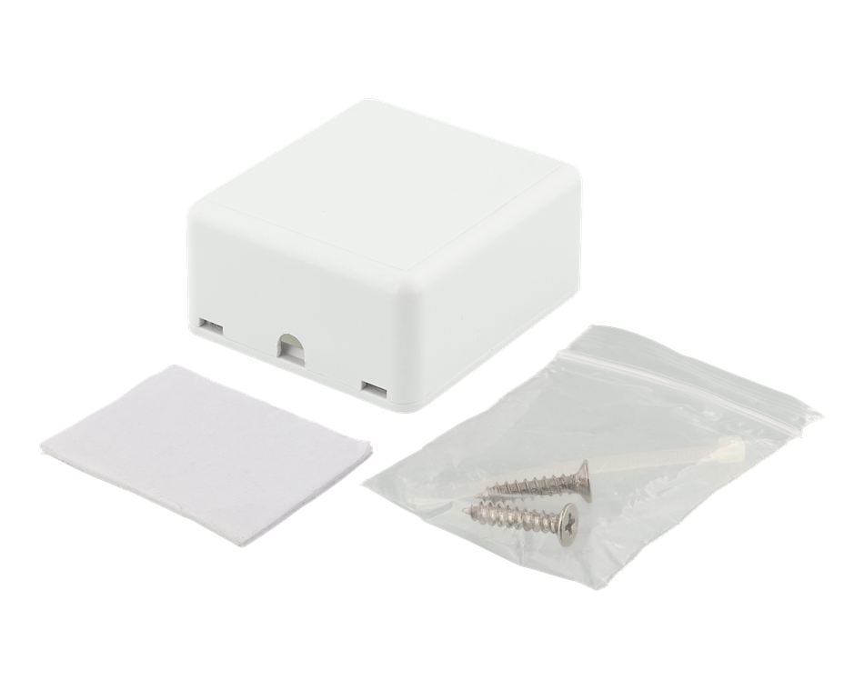 Buy DELTACO Surface-mounted Keystone Wall Outlet, 2 ports, white (VR ...