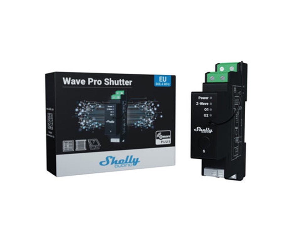 Shelly Qubino Shutter Controller – Z-Wave, DIN-Rail, SmartStart